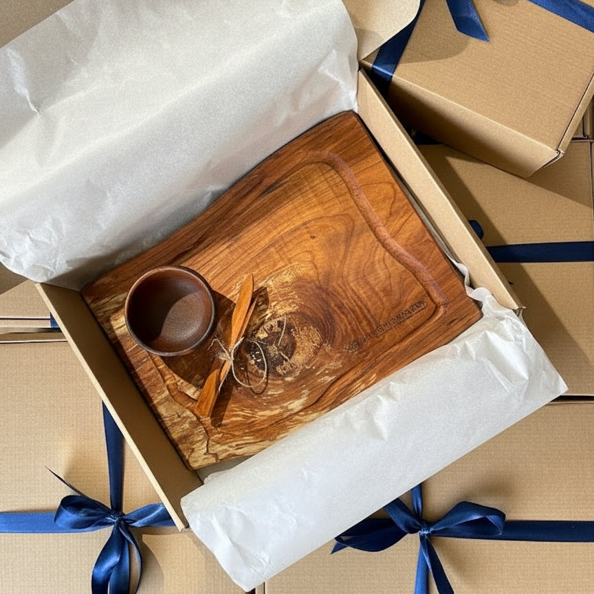 Set de Picoteo con Tabla Rústica – Regalo con diseño chileno artesanal ...